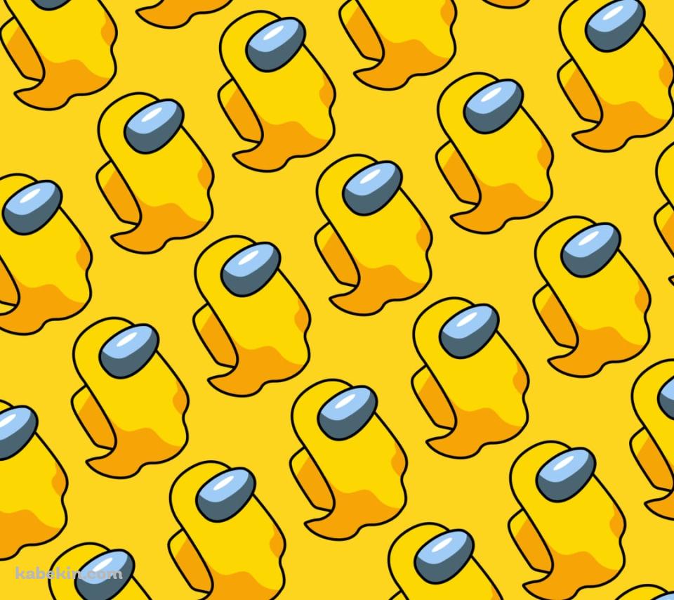 Among Us 黄色のAndroid用のスマホ壁紙(960 x 854)| 壁紙キングダム
