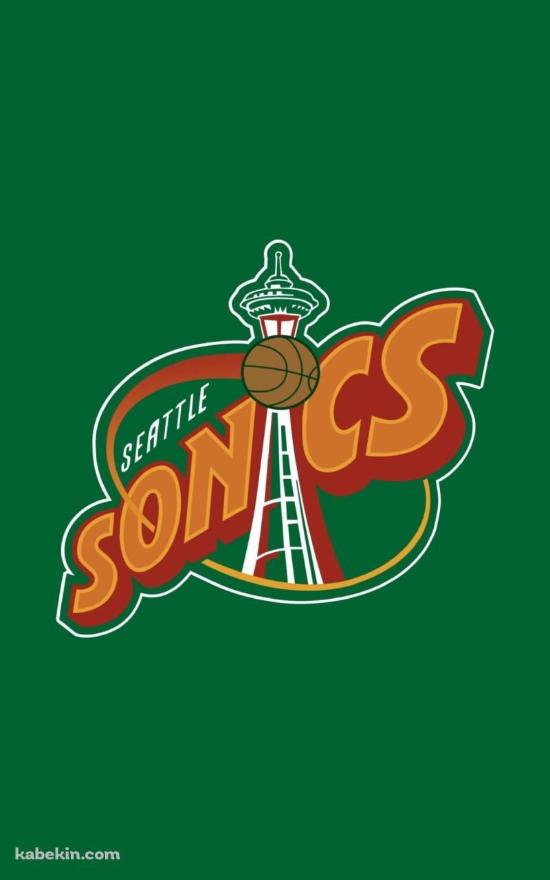 シアトル・スーパーソニックス / Seattle Supersonics / バスケットボールチームのAndroid用のスマホ壁紙(800 x ...