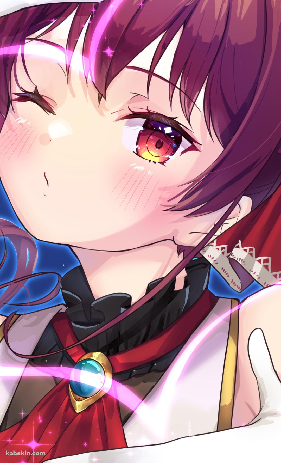 両手でポーズを取りウィンクする宝鐘マリン / 赤い瞳 / ホロライブ / バーチャルYouTuber / VtuberのAndroid用の ...