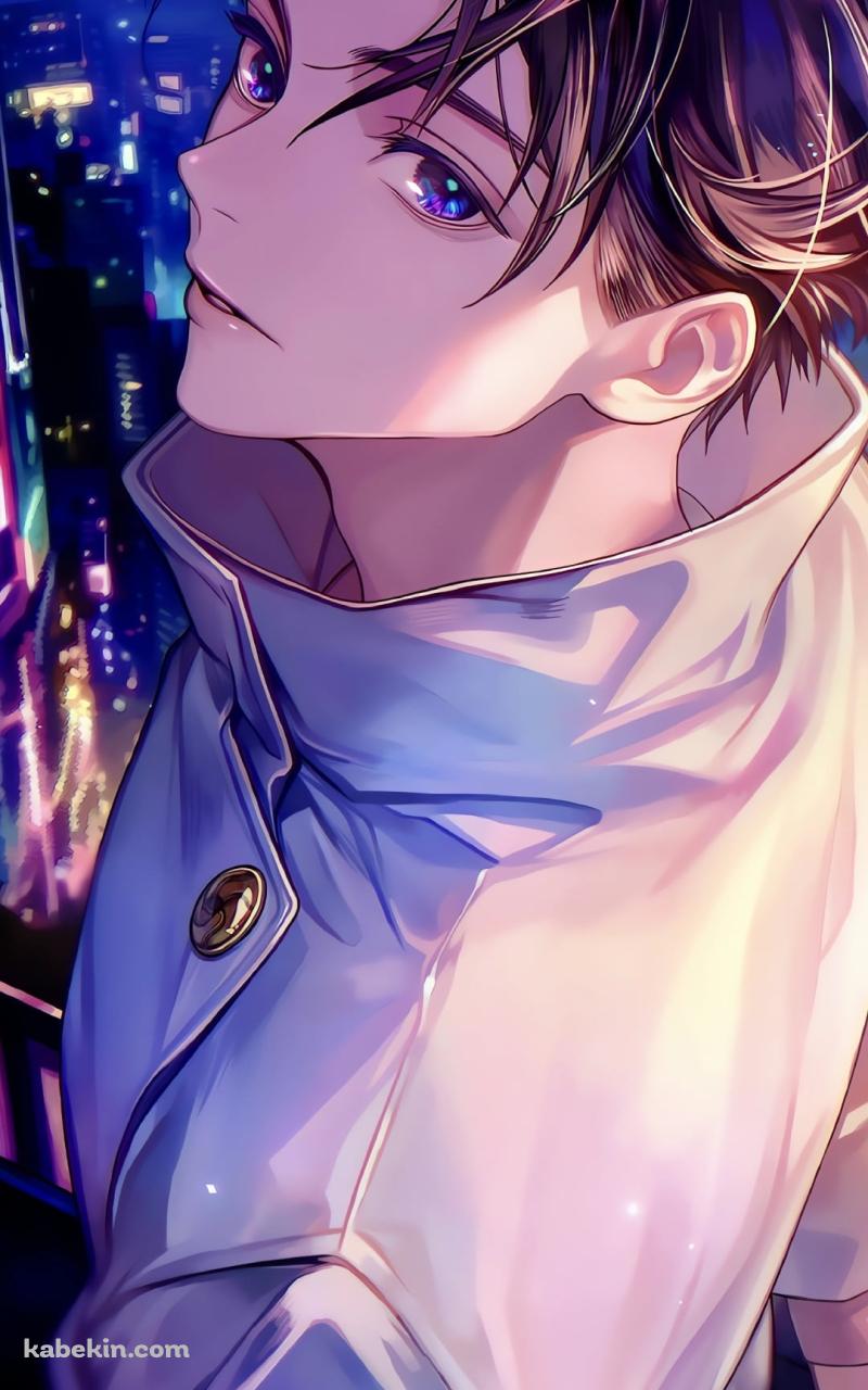 夜の都会と乙骨憂太 / 呪術廻戦のAndroid用のスマホ壁紙(800 x 1280)| 壁紙キングダム