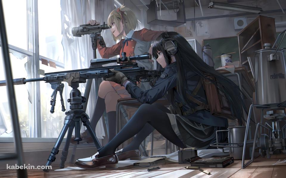 望遠鏡で遠くを覗く錦木千束と銃をかまえる井ノ上たきな / リコリス・リコイル(960x600px)のデスクトップPC用の壁紙 | 高画質 ...
