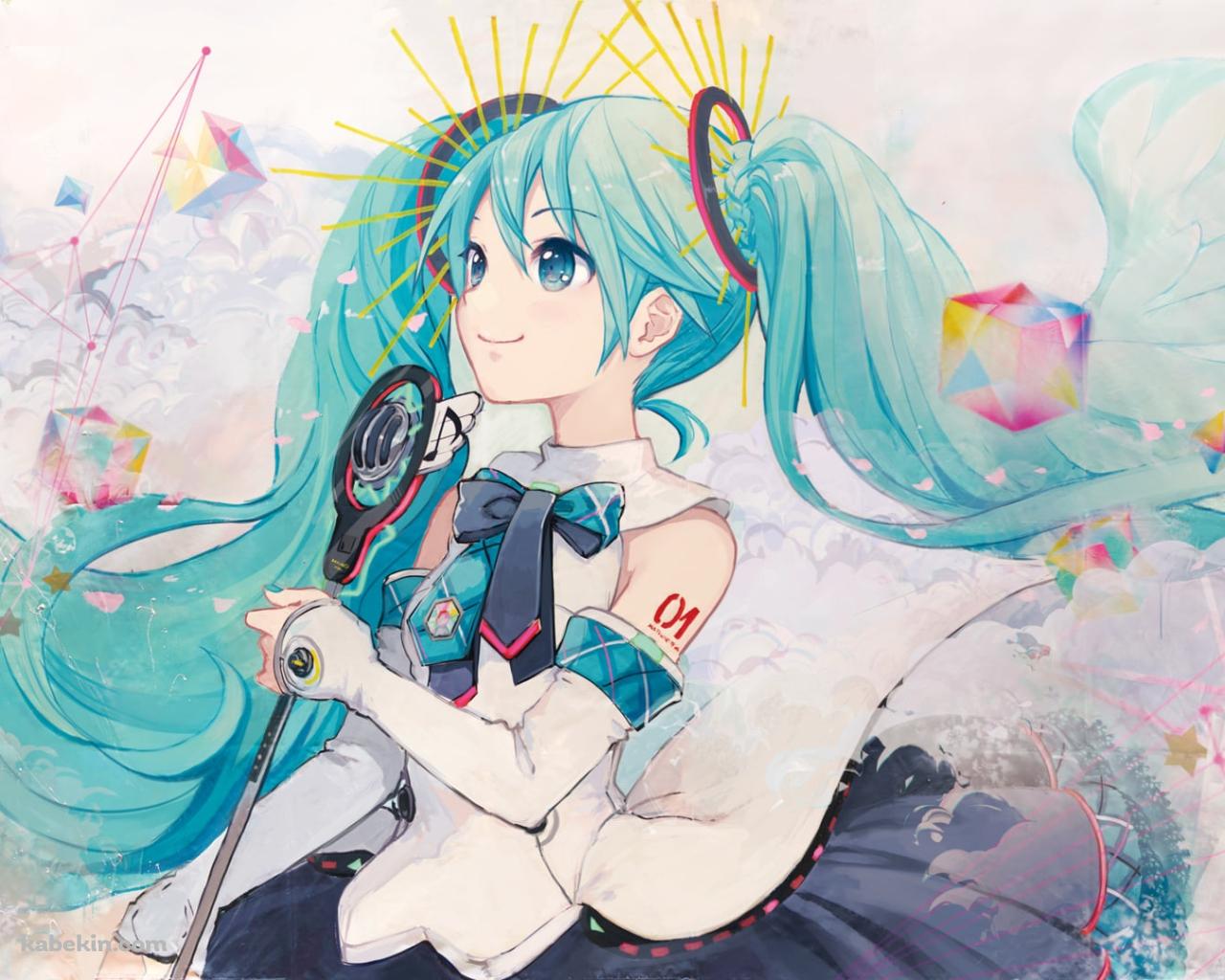 可愛い初音ミク / マジカルミライ / 金色の星 / ボカロ / ボーカロイド(1280x1024px)のデスクトップPC用の壁紙 | 高画質 ...