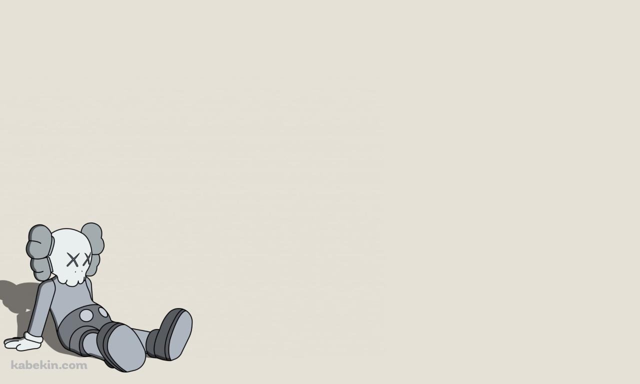 床に座るカウズ / Sit Down KAWS(1280x768px)のデスクトップPC用の壁紙 | 高画質 | 壁紙キングダム