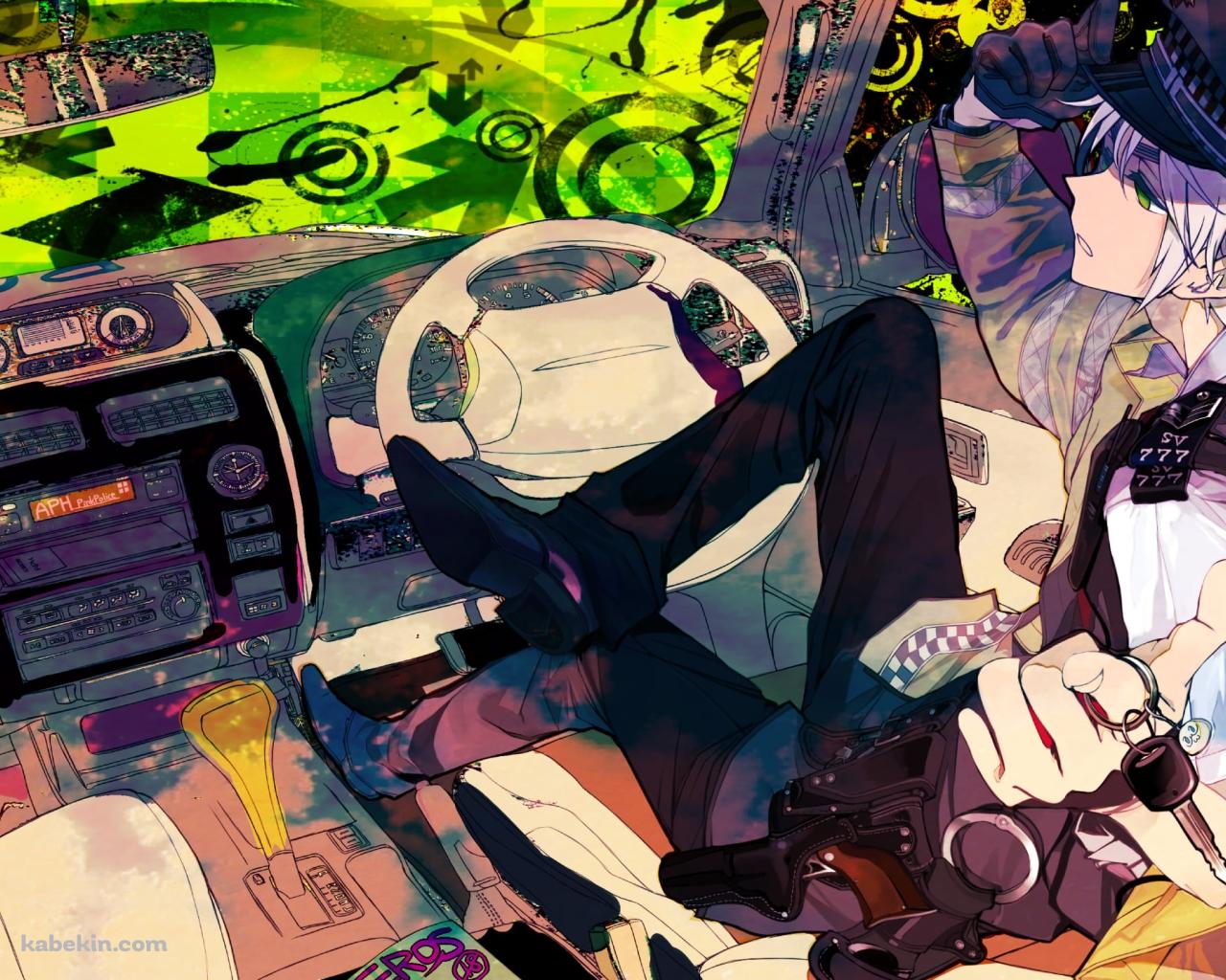 車に乗るUNITED KINGDOM / イギリス / ヘタリア Axis Powers(1280x1024px)のデスクトップPC用の壁紙 ...