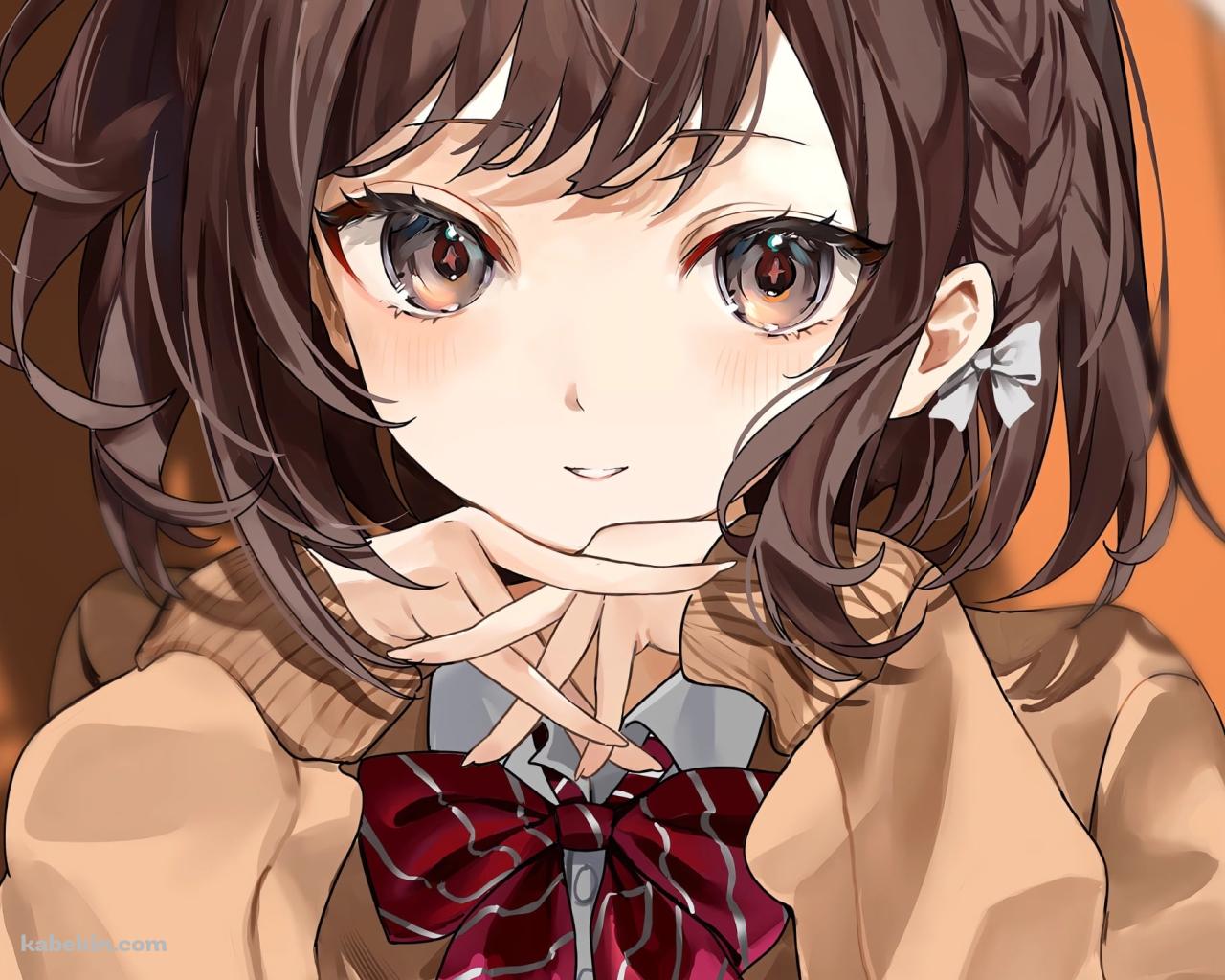 頬杖をつく東雲絵名 / プロジェクトセカイ(1280x1024px)のデスクトップPC用の壁紙 | 高画質 | 壁紙キングダム